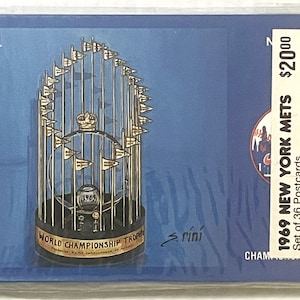 Vintage 1980s Limited Edition 1969 NY Mets Complete Postcard Set Only ...