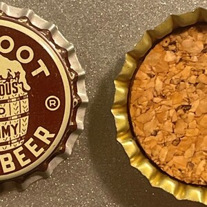 Antique Vintage Tru Root Beer Cork Bottle Cap, Baltimore, MD 1940s ...