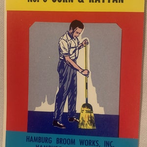 1930s Antique Vintage Black Beauty Broom Label 1900s Art & Collectibles ...