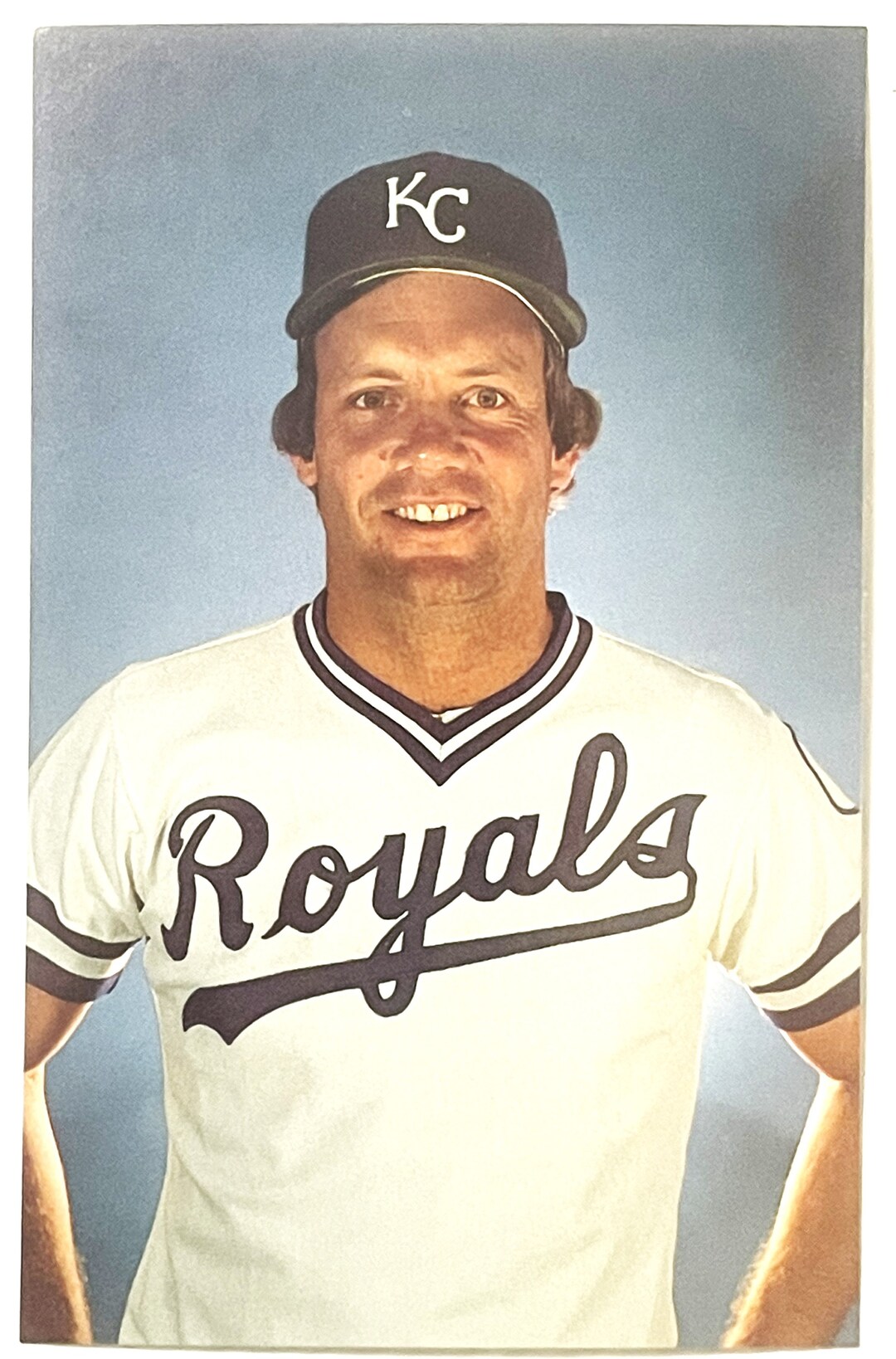 1980s MLB World Series Champ Hall of Famer George Brett KC Royals ...