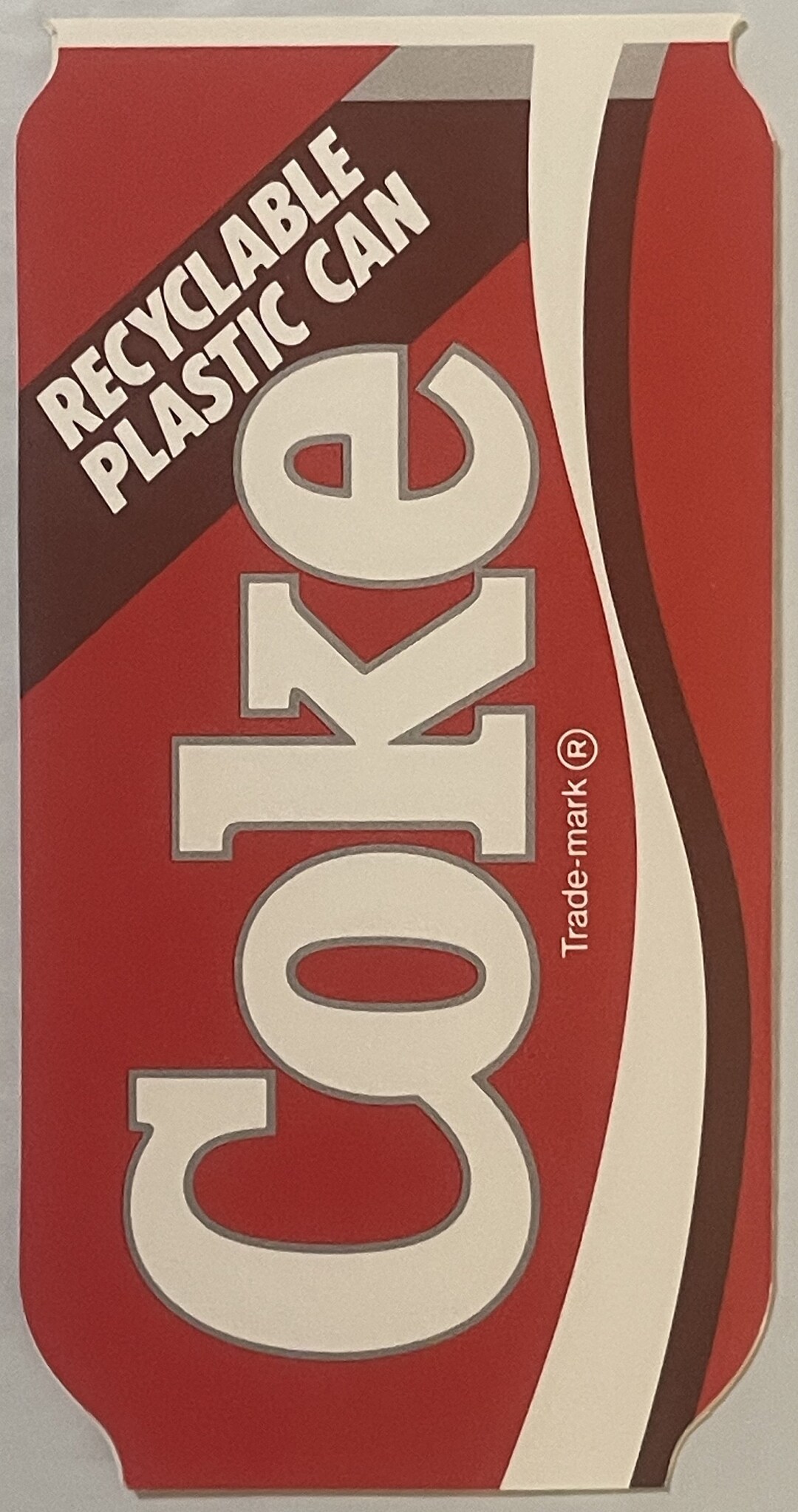 Vintage 1980s Coke Coca Cola Plastic Can Pamphlet, Biggest Flop in Coke ...