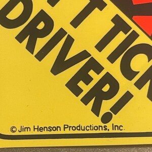 Vintage Don't Tickle Driver Elmo, Sesame Street, Window Sign, Decal ...