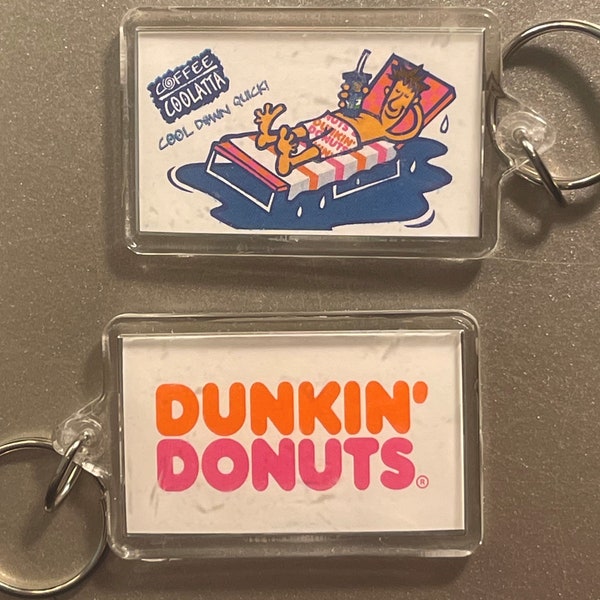 Dunkin Donuts Keychain - Etsy