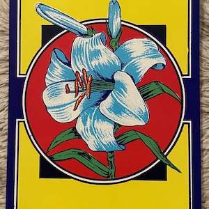 Antique Vintage Lily Flower Broom Label 1910s - 1940s Memorabilia - Etsy