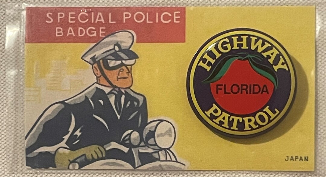 Vintage 1950s Tin Litho Special Police Badge Florida Highway Patrol - Etsy