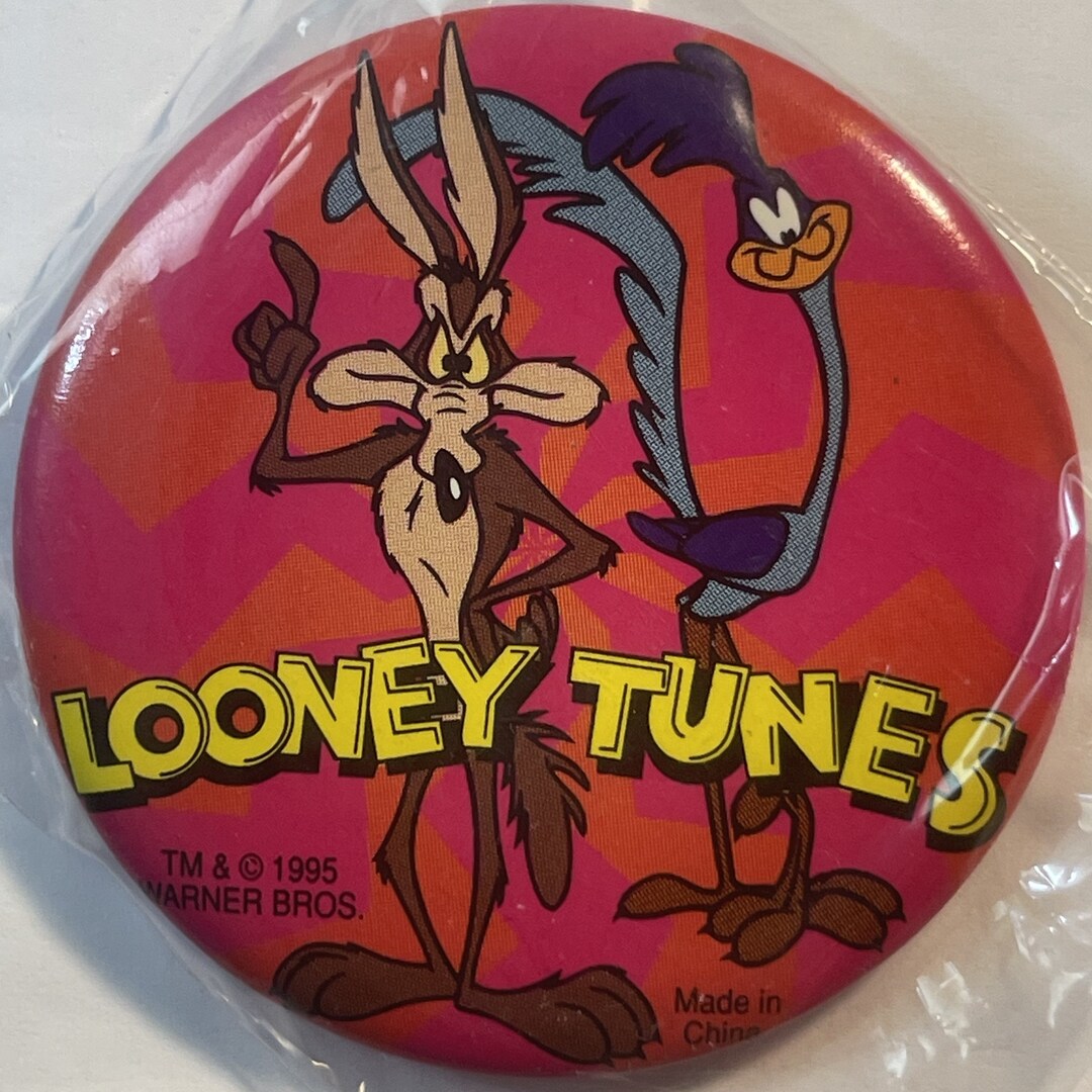Vintage 1995 Looney Tunes Pin, Roadrunner, Wile E. Coyote, Unopened in ...