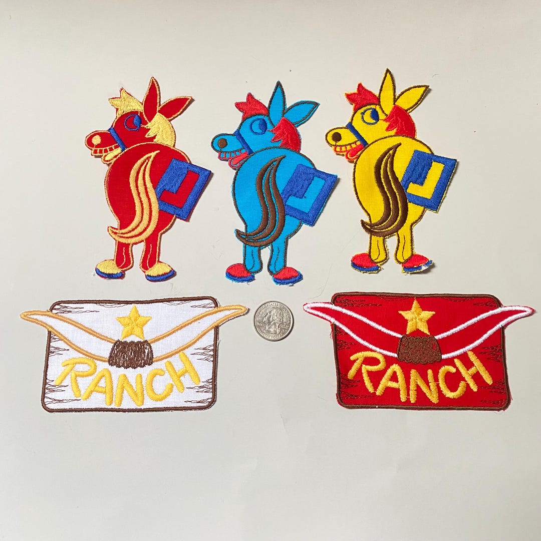 Vintage RETRO Embroidery Patches Horses & Ranch 1970's - Etsy