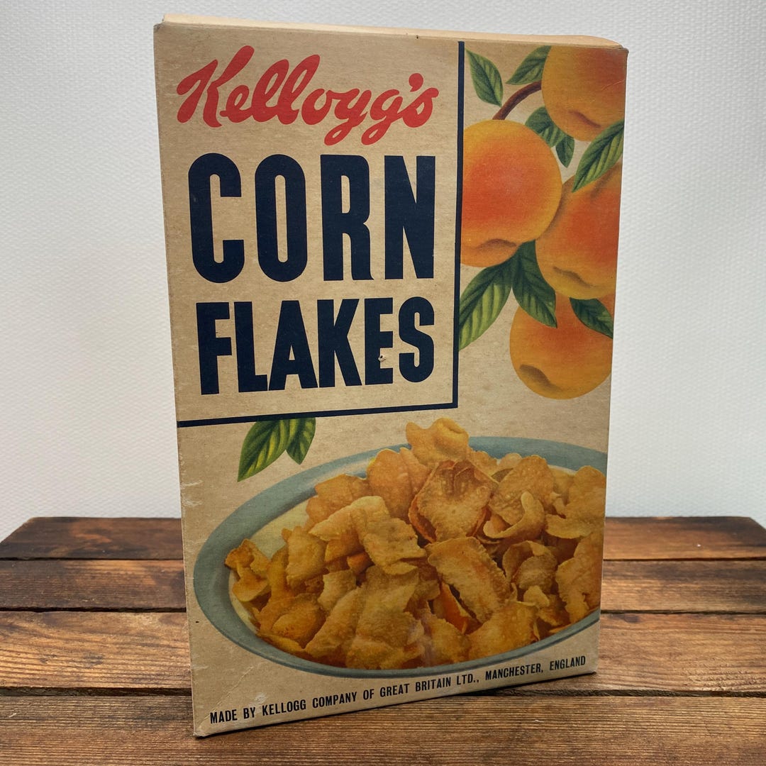 Rare 1960's Kellogg's Corn Flakes Cereal Shop Advertising Display Box ...