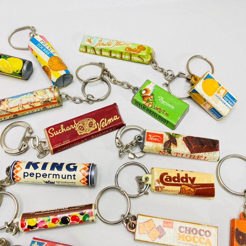 25 Vintage Super Cool Advertising Keyring Keychain Keyrings From the ...