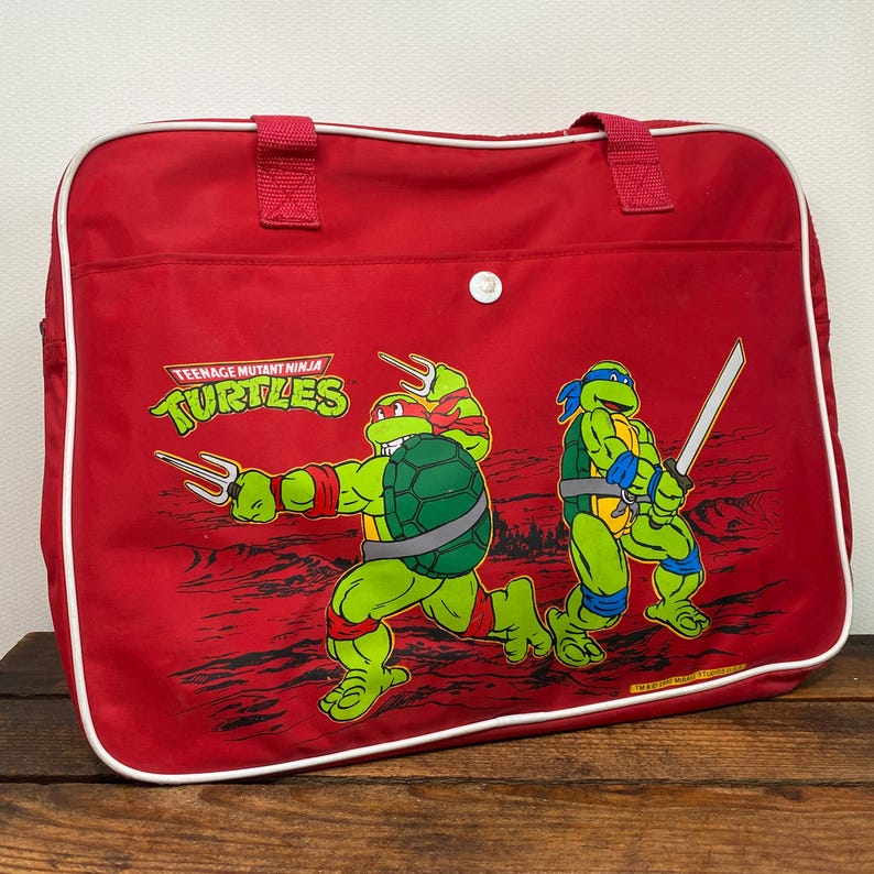Vintage Teenage Mutant Ninja TURTLES Bag 1990's Mirage Studios U.S.A - Etsy