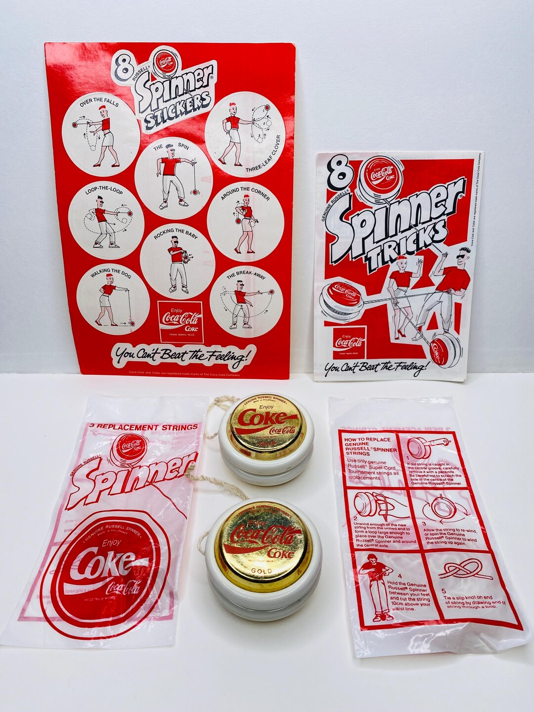 Vintage Coca Cola Yo Yo Russel Gold & Original Books Strings and Stickers RARE Jojo Yo-yo - Etsy UK