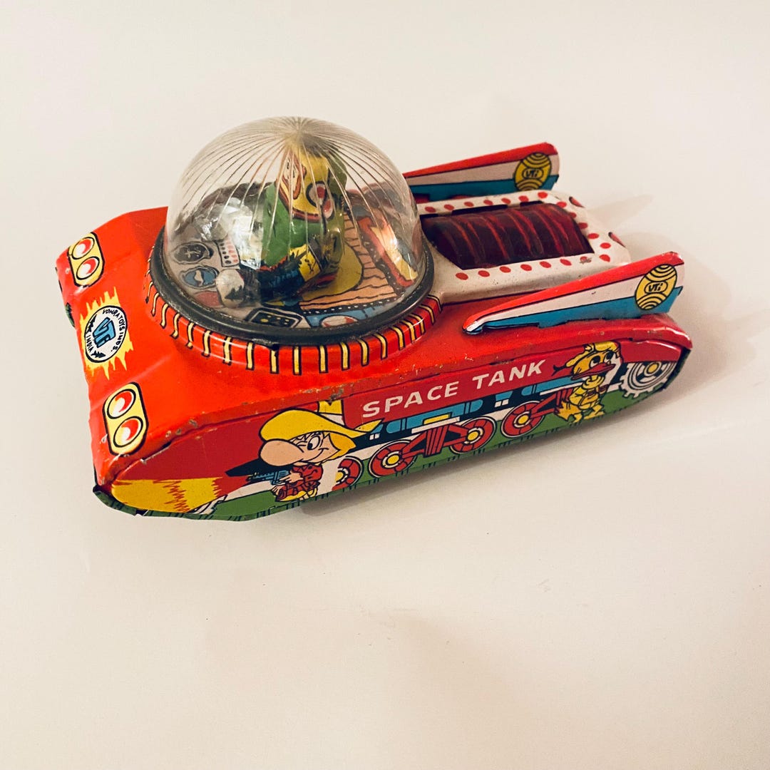 Rare Tin Toy Space Tank 1960's Made in INDIA - Vti - Etsy