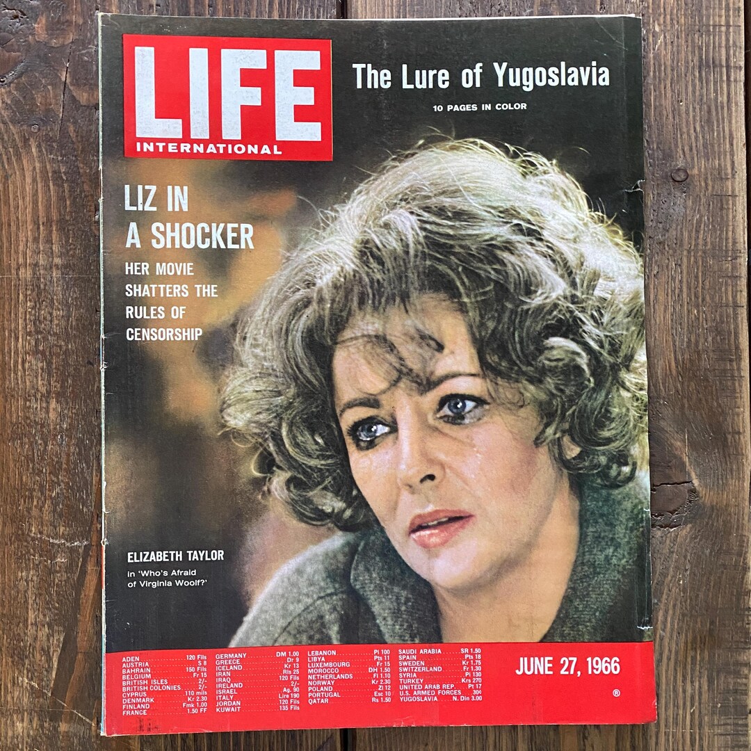 Life Magazine June 1966 Elizabeth Taylor Cover - Etsy