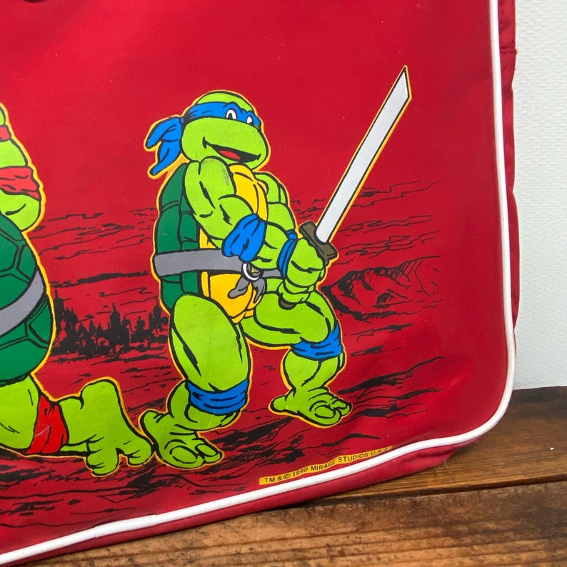 Vintage Teenage Mutant Ninja TURTLES Bag 1990's Mirage Studios U.S.A - Etsy