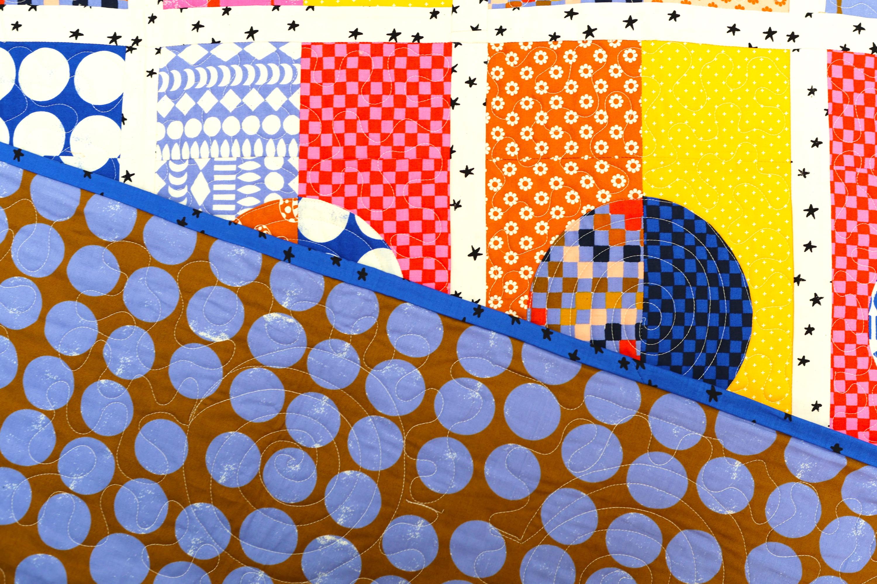 Handmade Modern Colorful Quilt - 55"x73" - Vibrant & Unique - Etsy