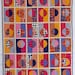 Handmade Modern Colorful Quilt - 55"x73" - Vibrant & Unique - Etsy
