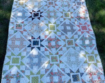 Country Rose Handmade Quilt Handmade Throw Quilt Patchwork Quilt ...