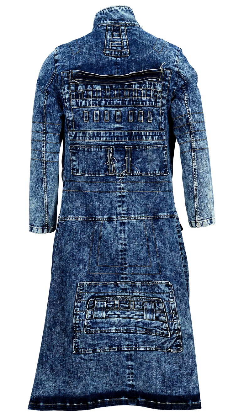 Denim Long Coat - Etsy
