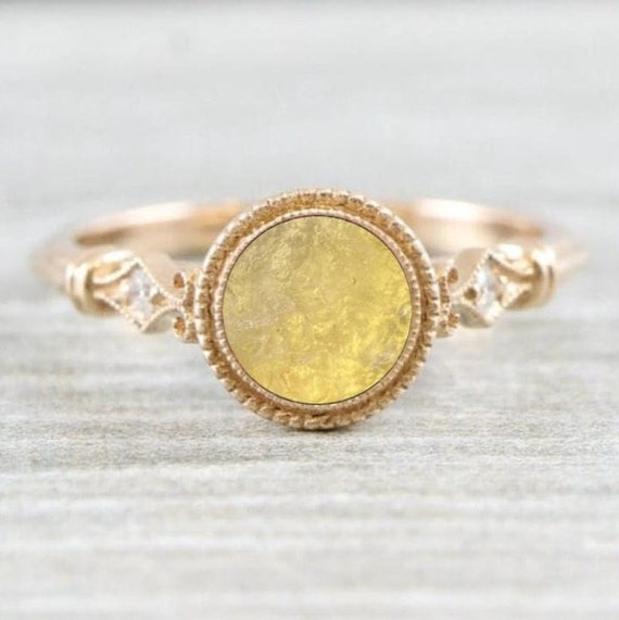 Libyan Desert Glass Rings Wedding Ring Gift Authentic Libyan - Etsy