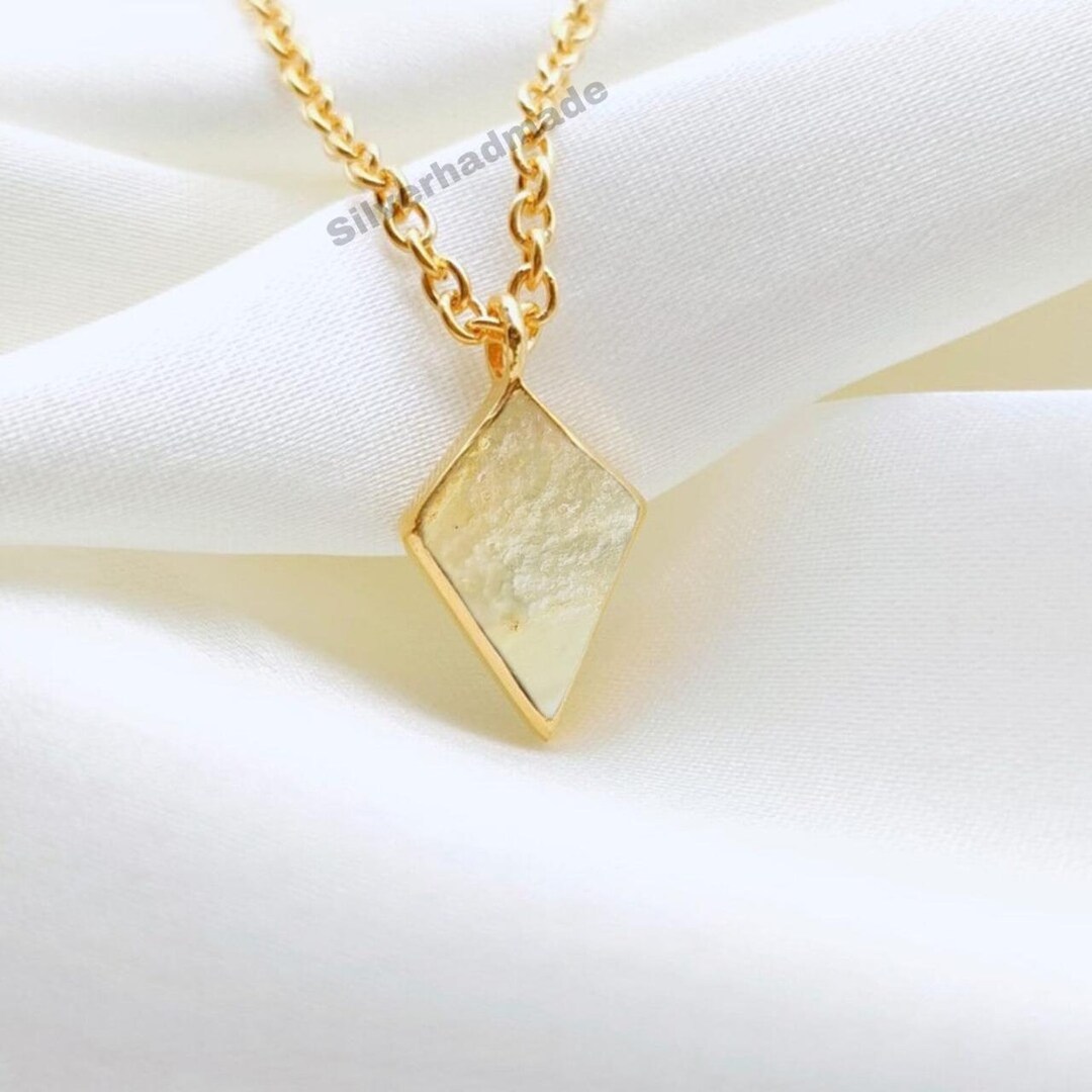 Libyan Desert Glass Pendant-handmade Neckalce-rough Libyan Pendant ...