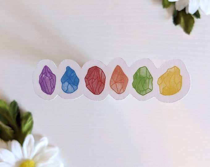 Watercolor Infinity Stones Sticker - Etsy