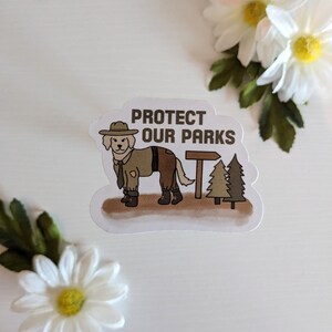 National Parks Dog Park Ranger Protect Our Parks Sticker - Etsy