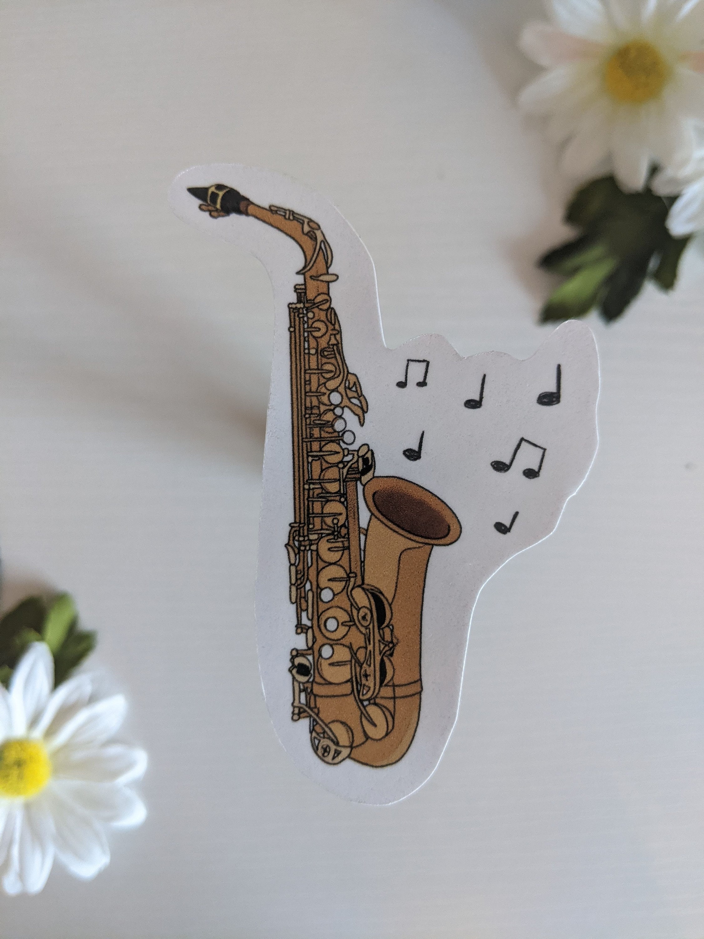 Saxophone Sticker | Etsy