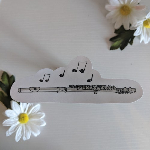 Holographic Flute Sticker Holo Decal Piccolo Instrument - Etsy