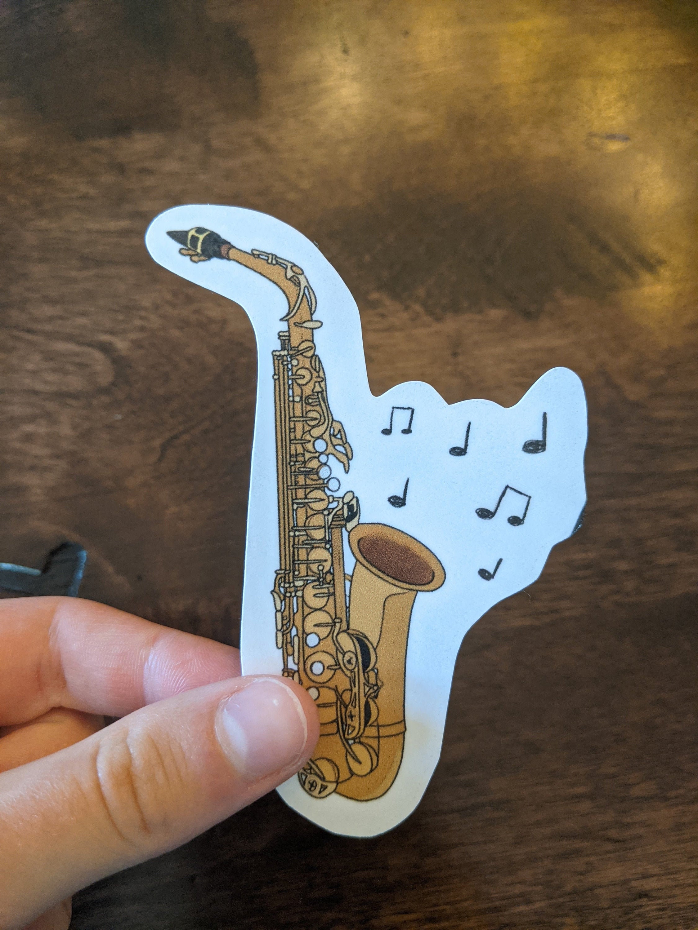 Saxophone Sticker | Etsy
