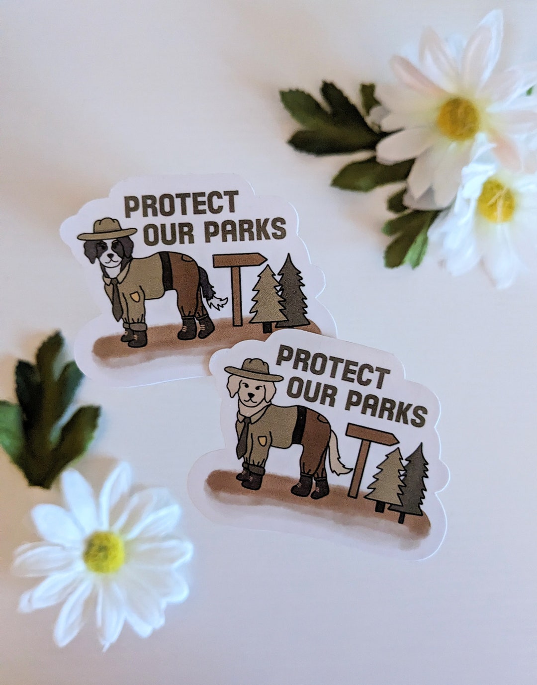 National Parks Dog Park Ranger Protect Our Parks Sticker - Etsy