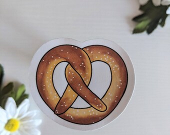 Soft Pretzel Sticker Weatherproof Vinyl Sticker Waterproof Sticker ...