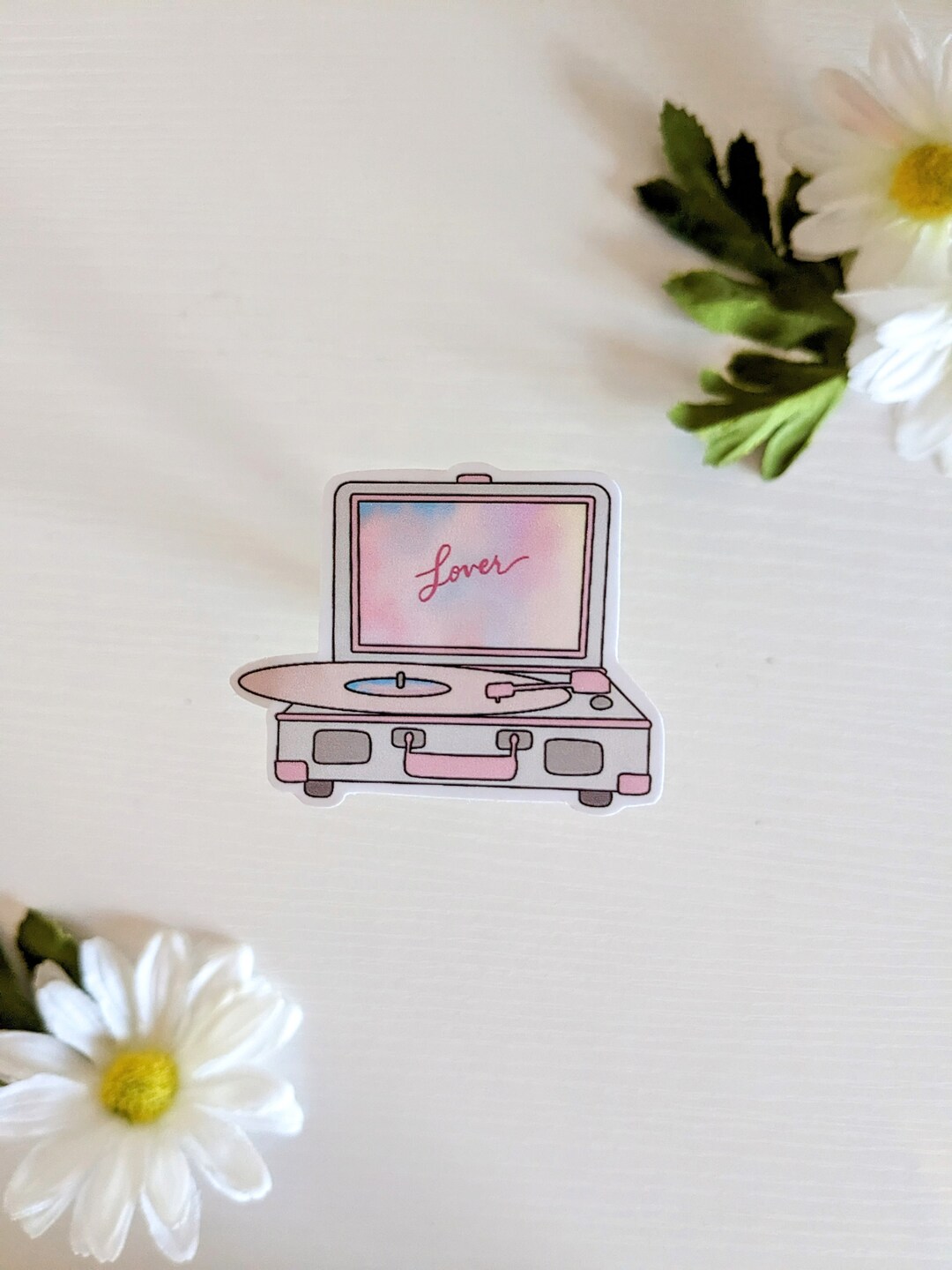 Lover Vinyl Record Player Sticker - Etsy