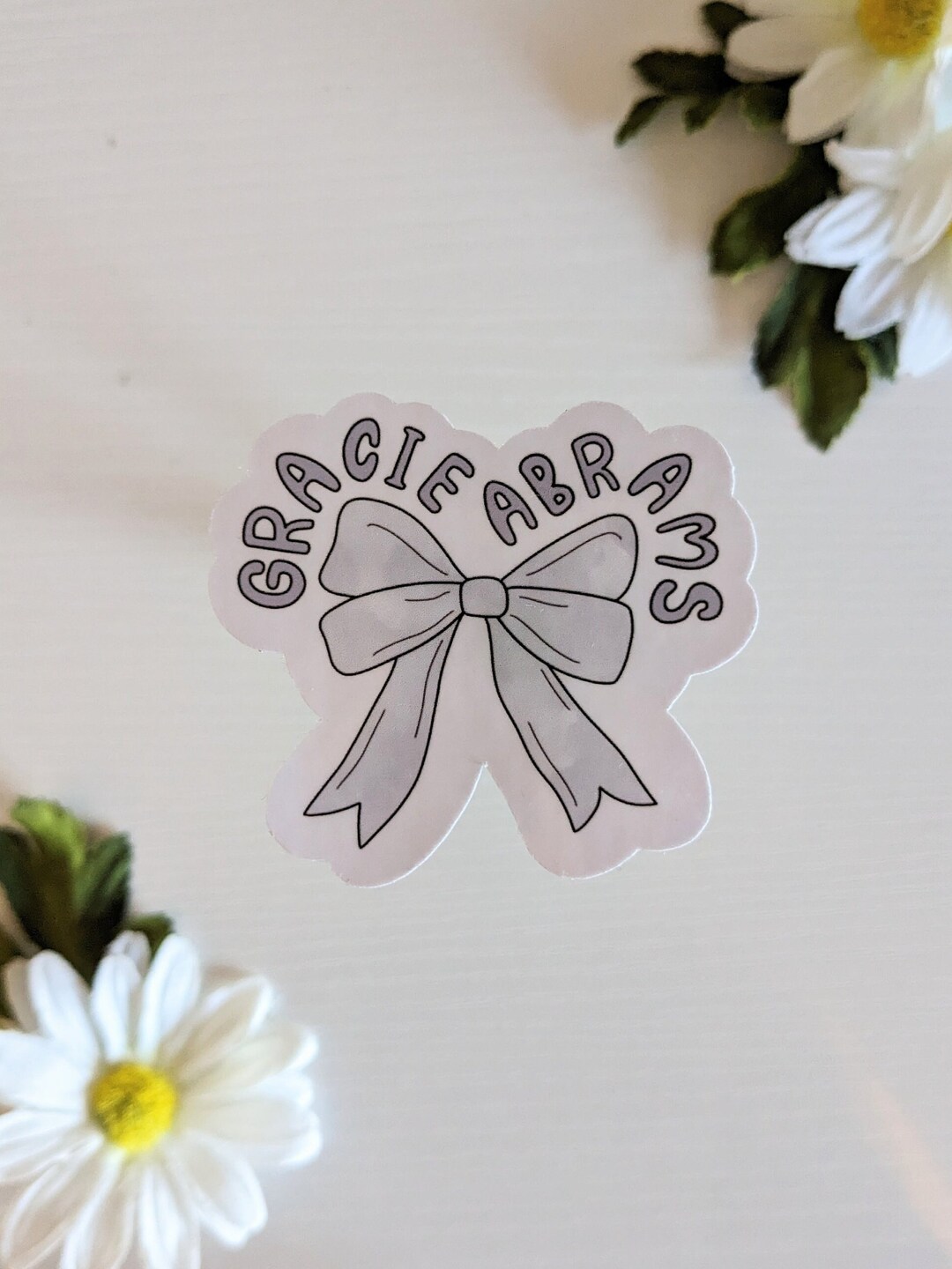 Gracie Abrams Bow Sticker - Etsy