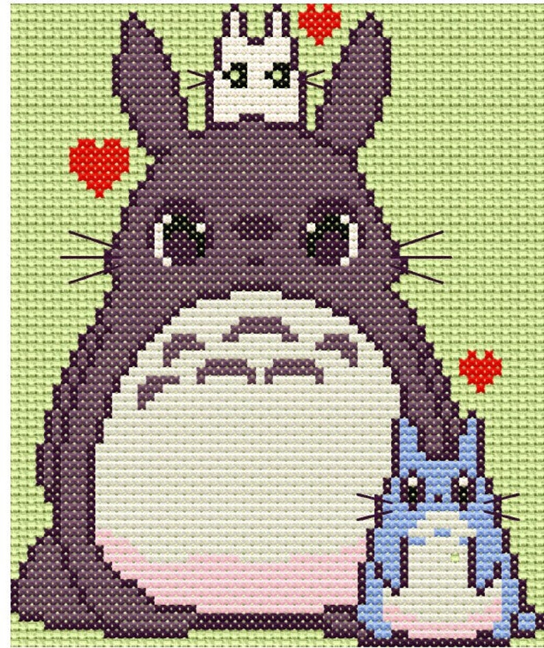 Totoro and Friends Cross Stitch Pattern - Etsy