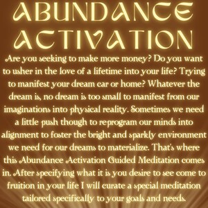 Abundance Activation Guided Meditation - Etsy