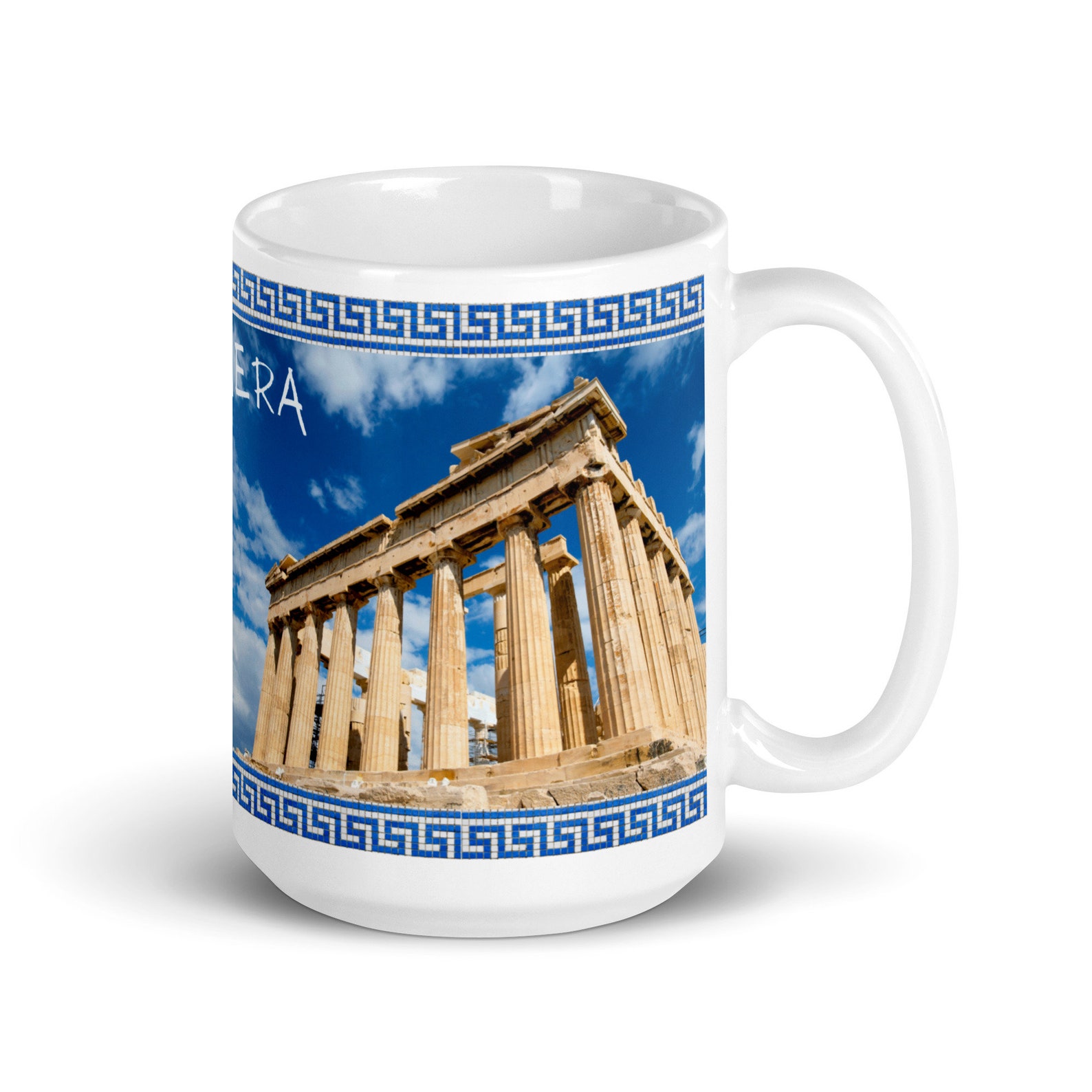 Greek Mug, Akropolis, Athens, Parthenon, Kalimera, Good Morning Coffee ...