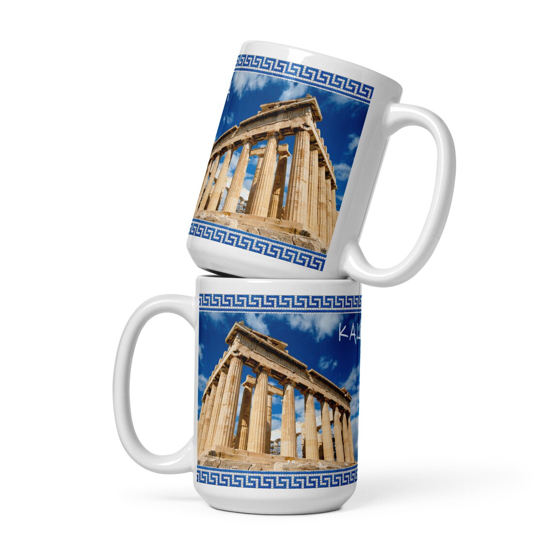 Greek Mug, Akropolis, Athens, Parthenon, Kalimera, Good Morning Coffee ...
