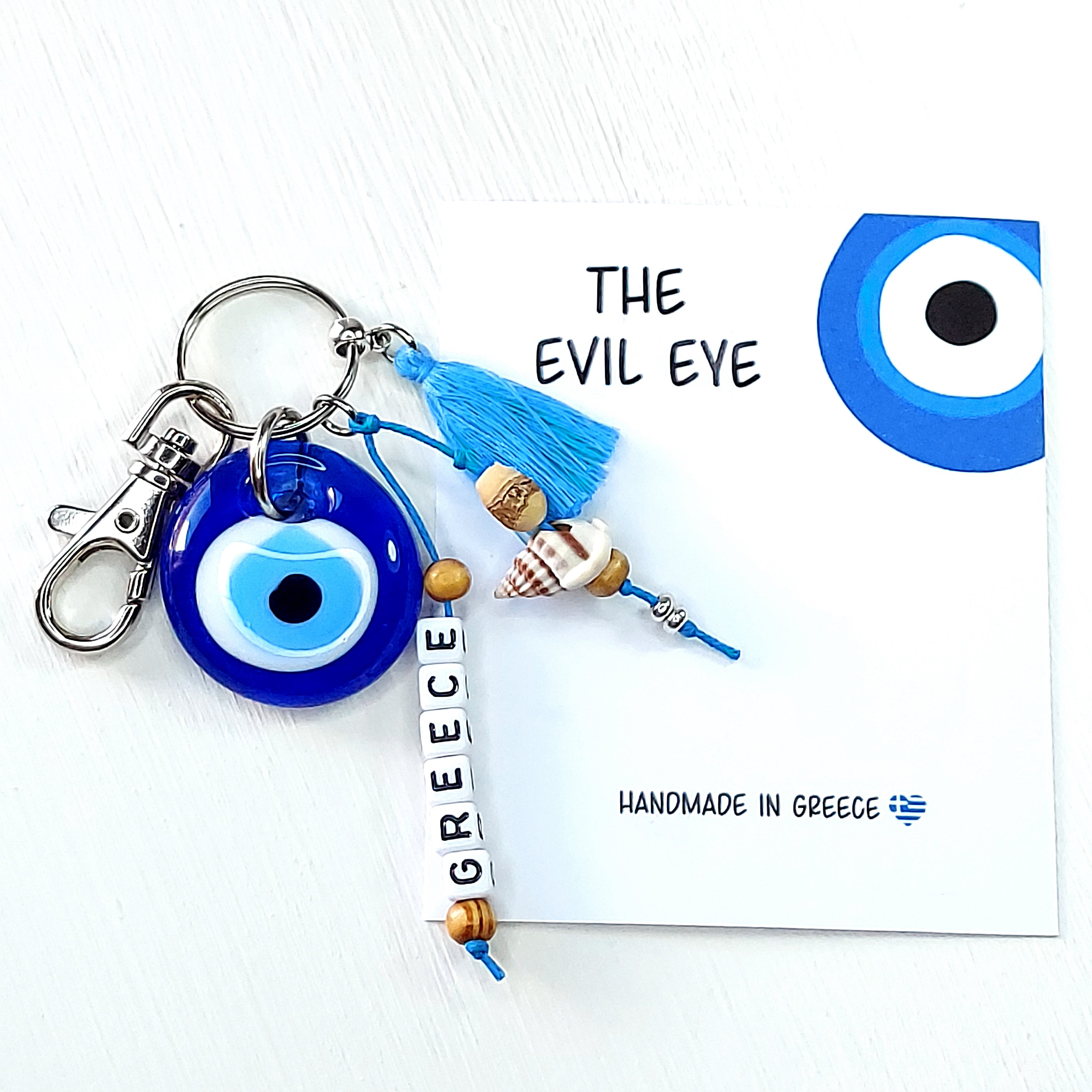 Greek Evil Eye Keychain