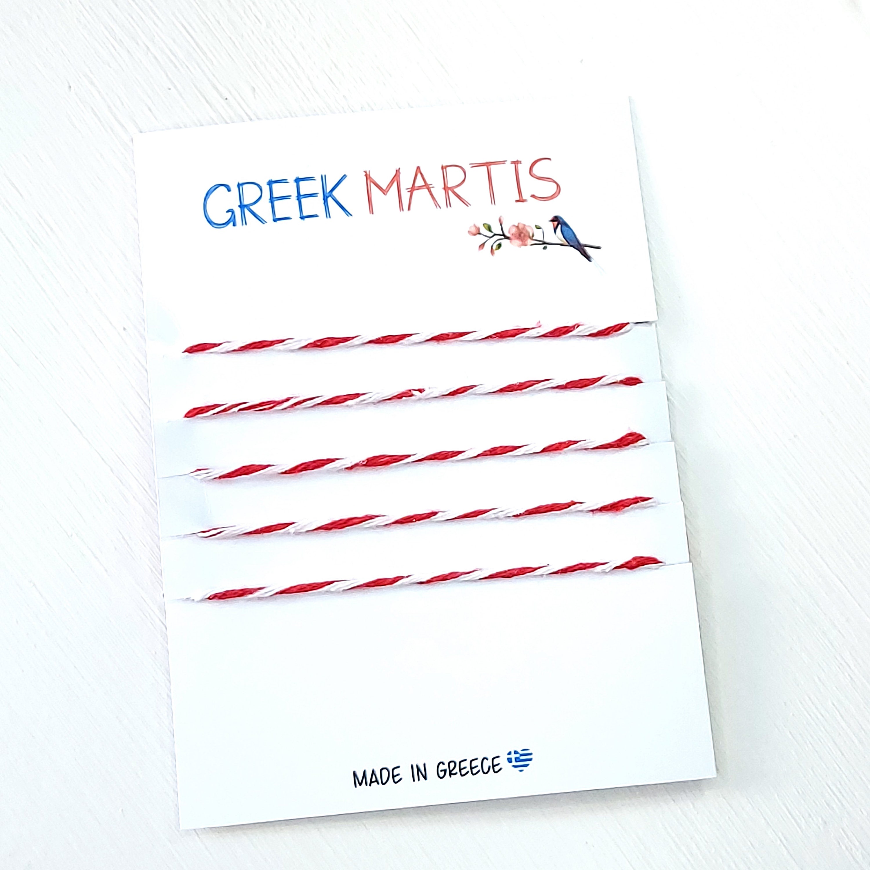 Traditional Greek Martaki Martis March Spring Bracelet, Red String ...