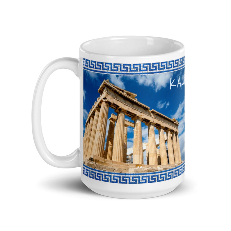 Greek Mug, Akropolis, Athens, Parthenon, Kalimera, Good Morning Coffee ...