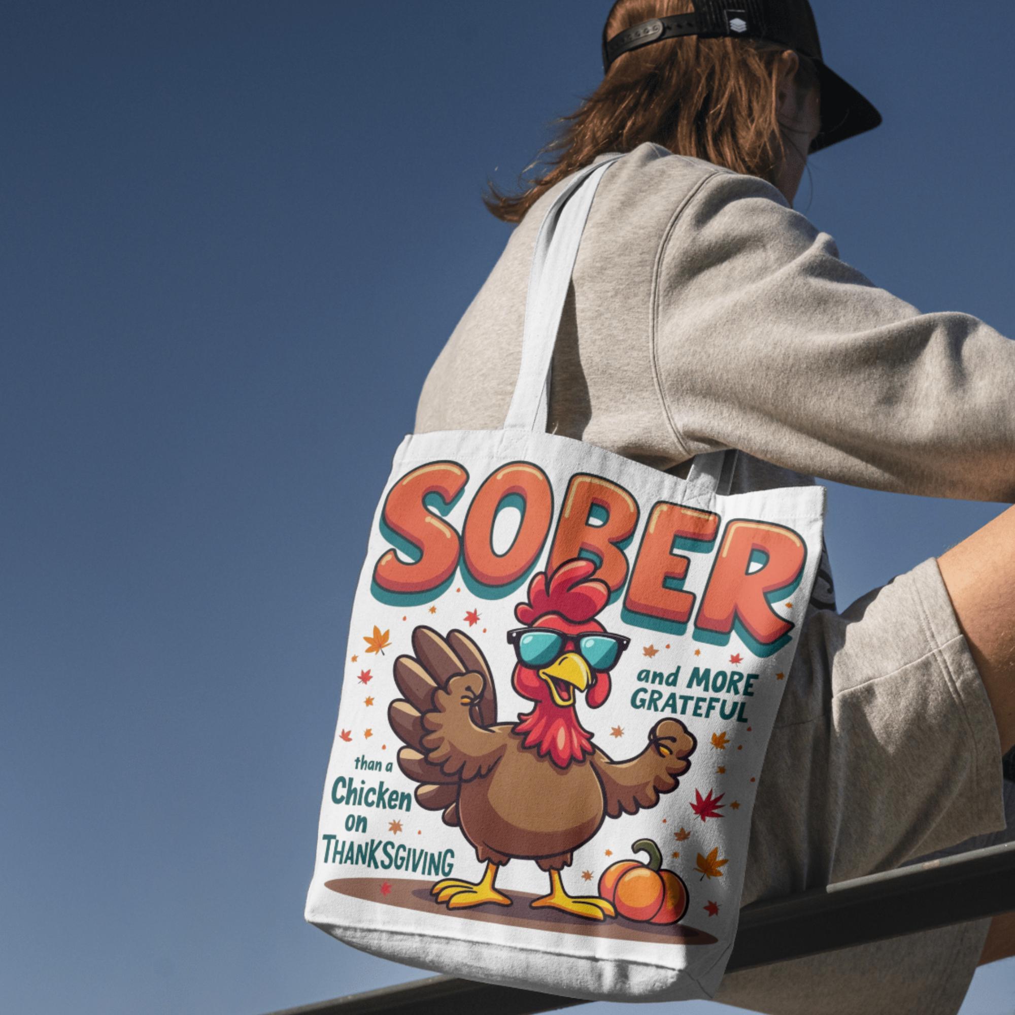 Thanksgiving Sobriety Humor Digital Download, Sober and Grateful Turkey ...
