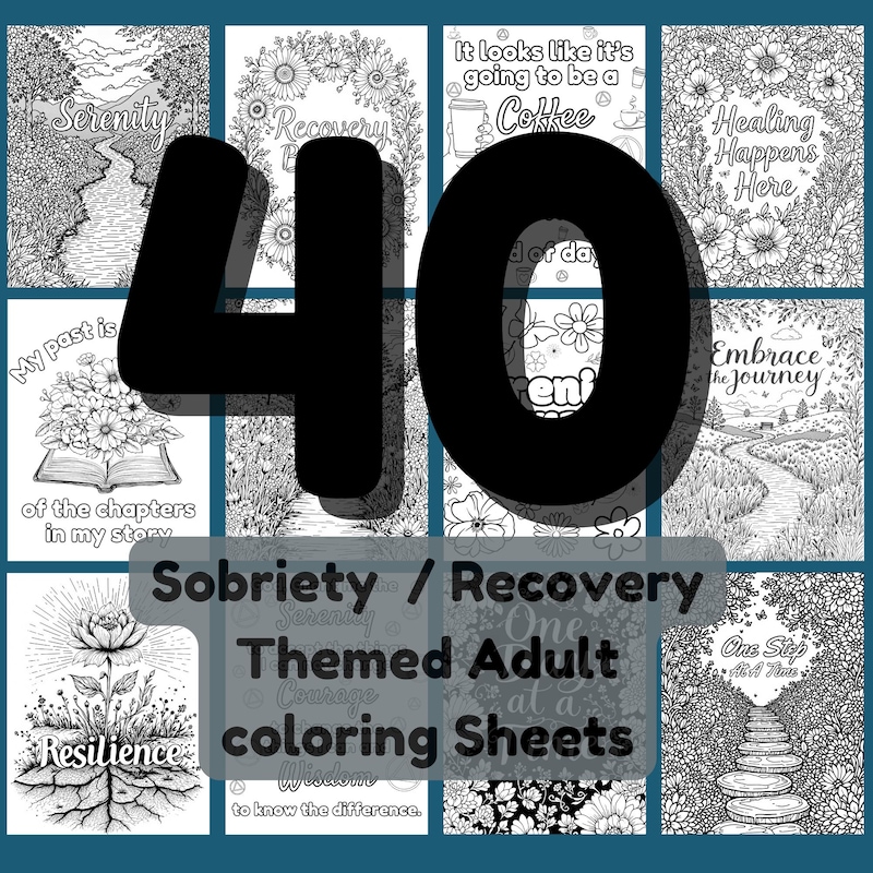 Recovery Coloring Pages - Etsy
