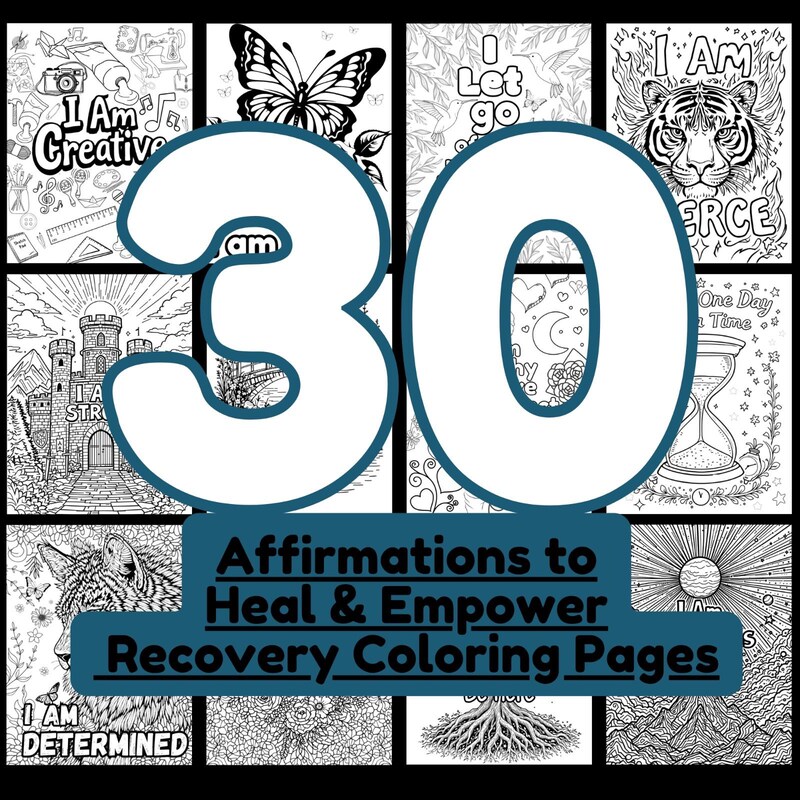 Recovery Coloring Pages - Etsy