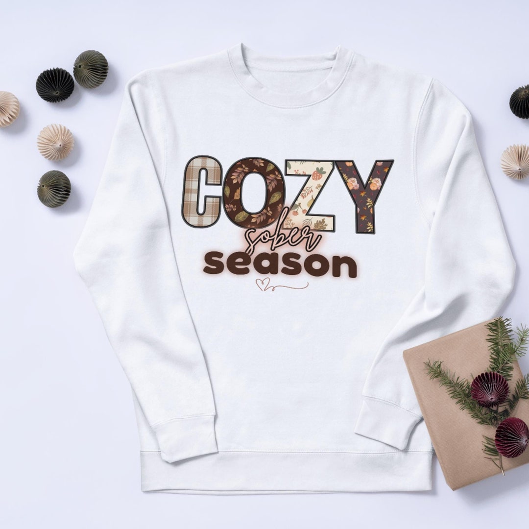 Cozy Sober Season Digital Art, Fall Sober Lifestyle Decor ...