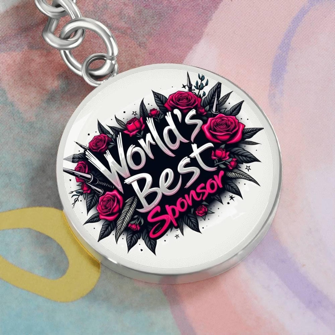 World's Best Sponsor Keychain ~ Personalized Gift for Sobriety Sponsor ...
