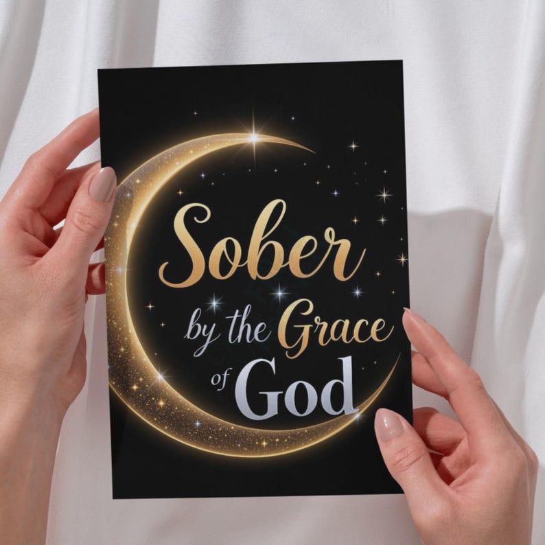 Sober by the Grace of God PNG, Sober Living Digital Download, Recovery ...
