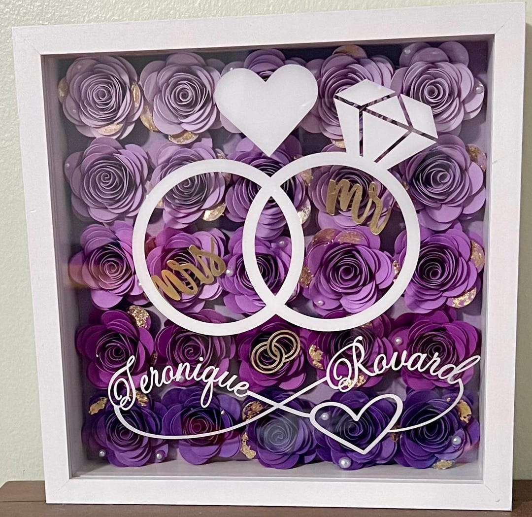 Handcrafted Rolled Paper Flower Shadow Boxes - Etsy