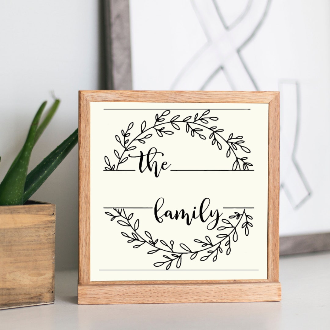 DIY Family Sign/ Farmhouse Family/ Family Sign/ Customizable Family ...