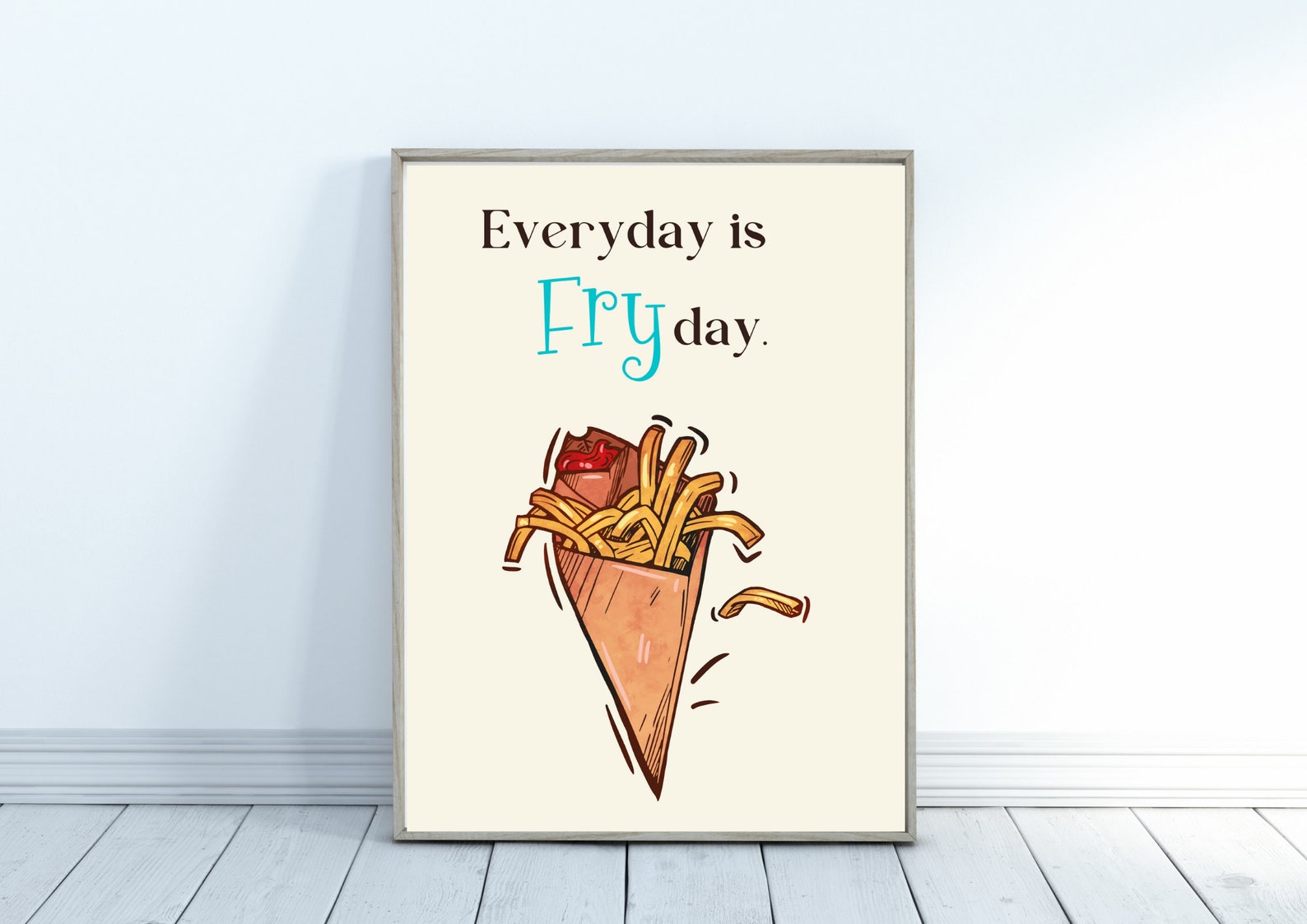 French Fries, Kitchen and Dining Décor, Bar Décor, Kitchen Home Gift ...