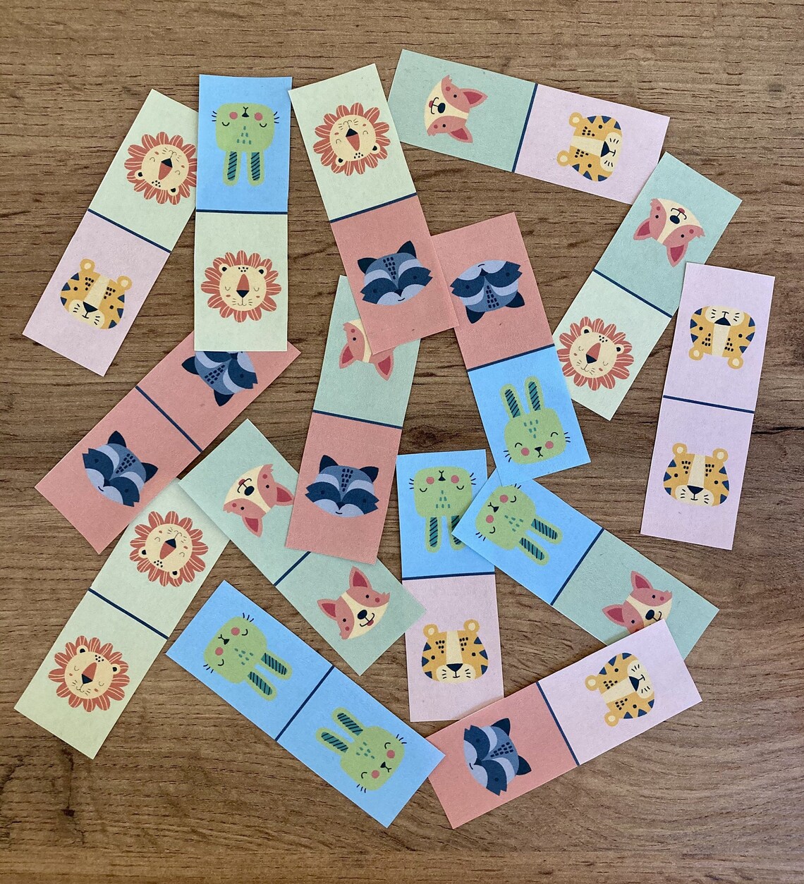 Picture Domino for Kids. Instant Download. Cute Illustrated - Etsy